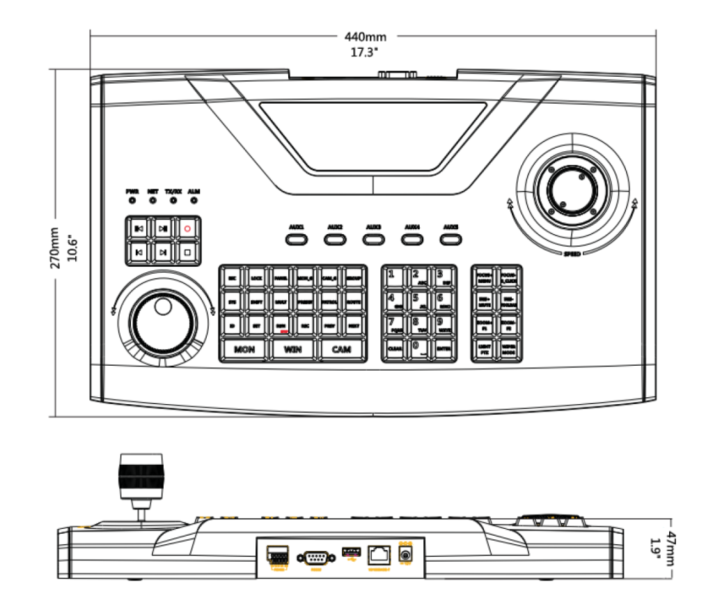 Network Keyboard HYU-CC-MK001 – hyundai security